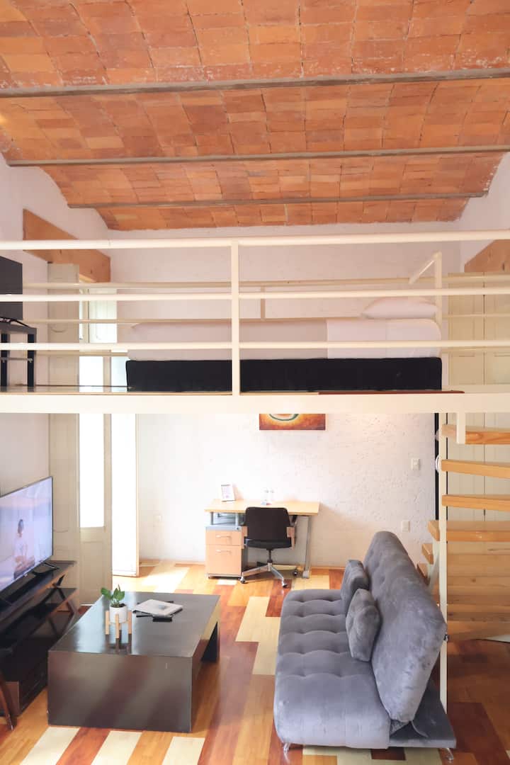Loft With Balconies And Terrace In Sanrafa Mx - Mexico City