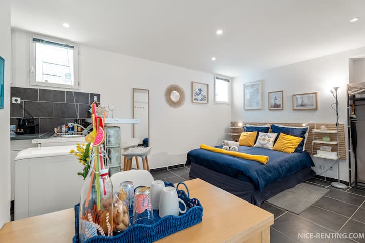 Charmant Studio Cosy Balcon Clim Massena - Niza
