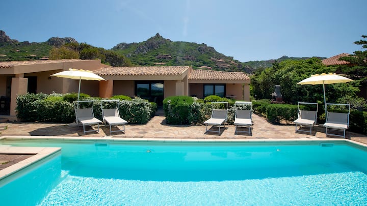 Chessi Blu: Family Villa With Sea View And Pool - Costa Paradiso