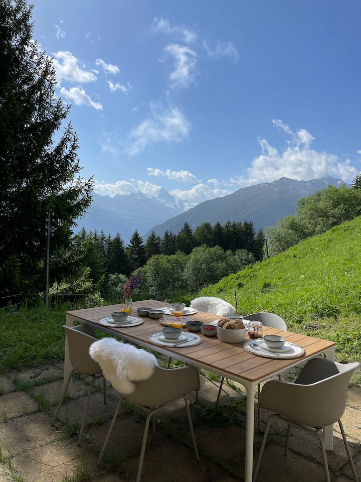Luxe Chalet Met Sauna En Adembenemend Uitzicht - Veysonnaz
