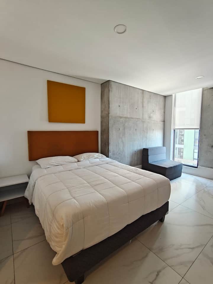 Loft En El Centro De Monterrey Con Balcón 555 - Monterrey