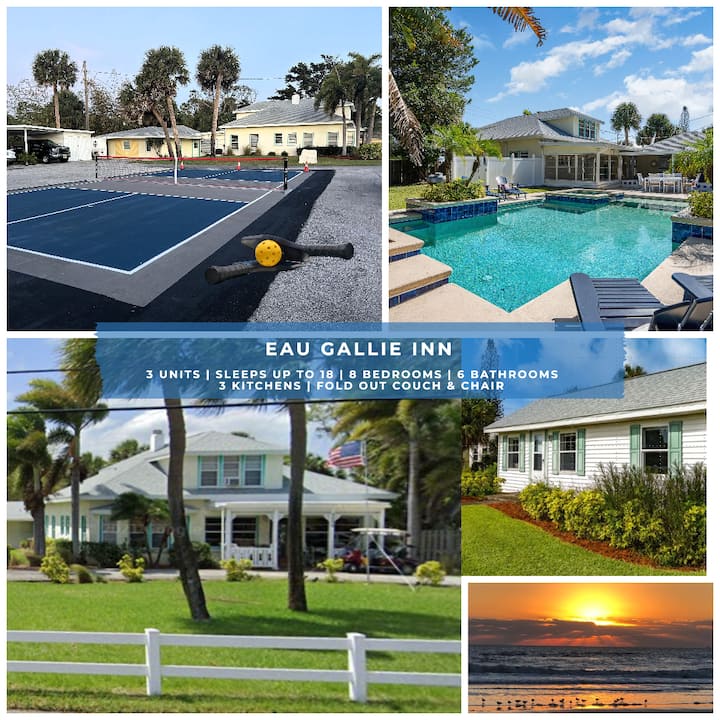 3 Units, Sleeps 17, Pool, Pickleball, Beaches - Melbourne