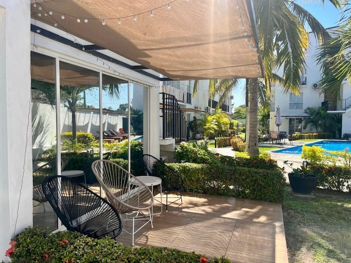 Villa Colibrí Depto. En Pb Con Alberca Privada. - Manzanillo