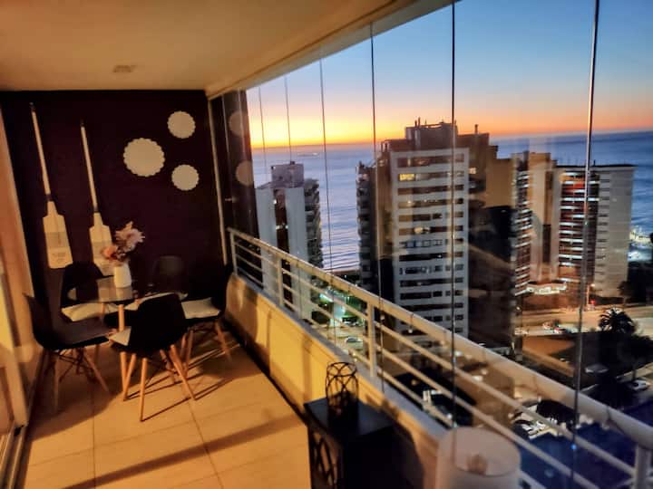 Depto. Nuevo, Vista Al Mar Y Excelente Ubicación - Viña del Mar