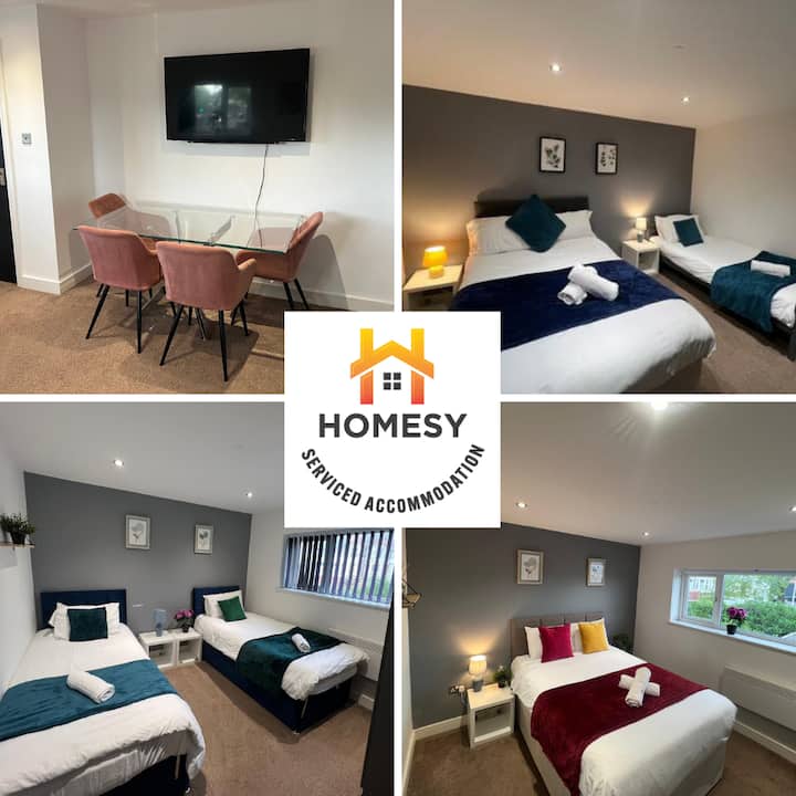 20/40% Off Weekly/monthly - 2 Bed Flat - 6 Guests - Pontypridd