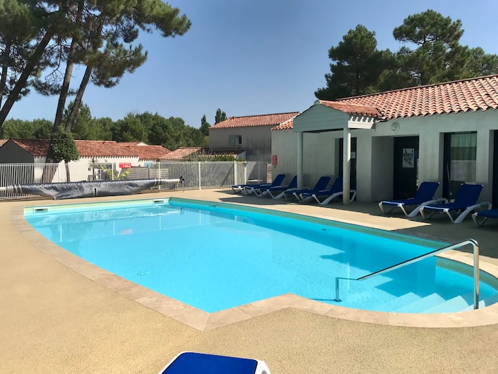Maison Piscine Chauffée Proche Plage 2/4 Personnes - Plage des Conches