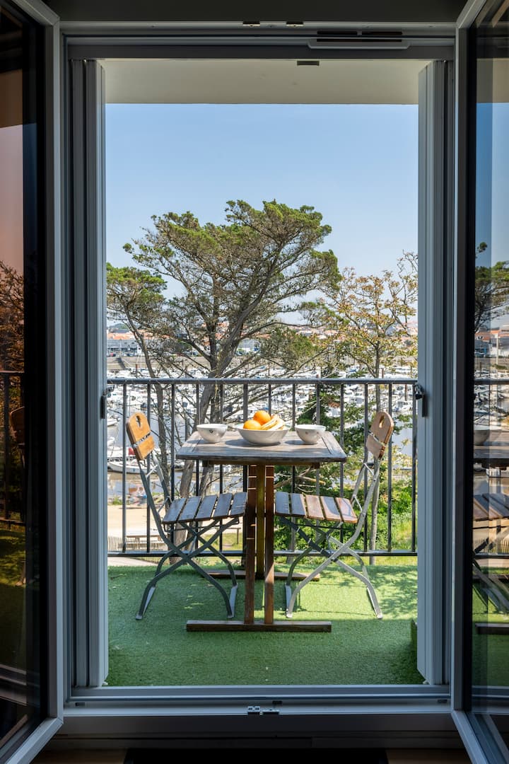 Duplex, Balcon Vue Port, Plage 100m, 4 Pers, Tv 4k - Le Fenouiller
