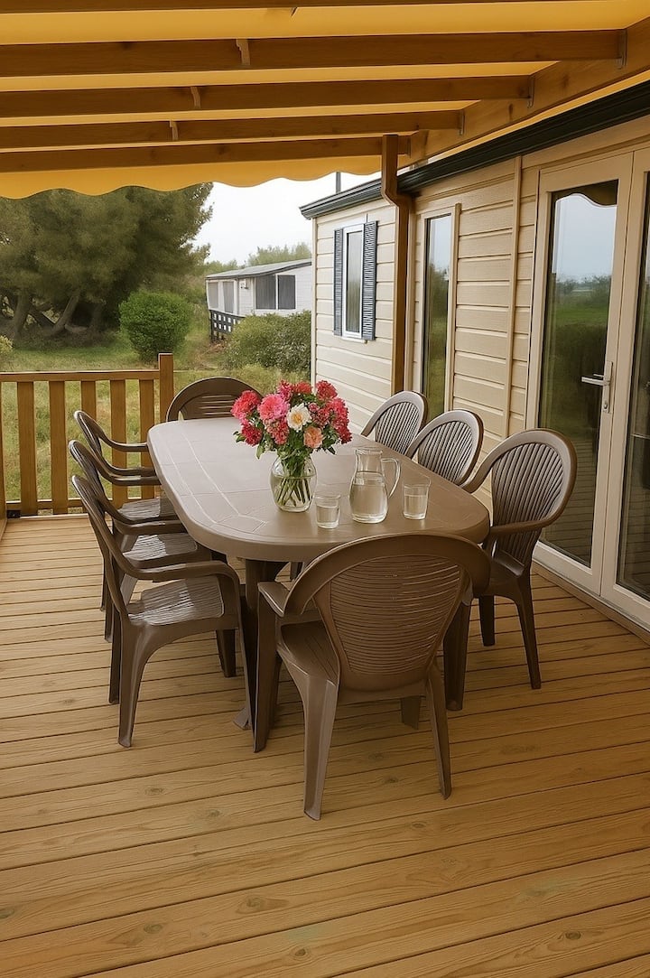 Mobilhome Neuf 559 Camping Le Lac Des Rêves 8 Pers - Lattes