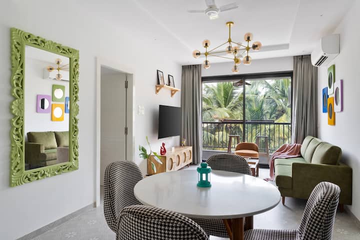 The Mapple Ridge | 2bhk Candolim- By Homestaydaddy - Goa