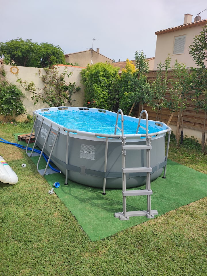 Maison Centre Narbonne Piscine Tubulaire - ナルボンヌ