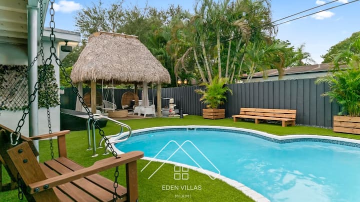 Casa Mayaimi | Tiki Hut | Pool | 10 Min To Beach - Hard Rock Stadium - Miami Gardens