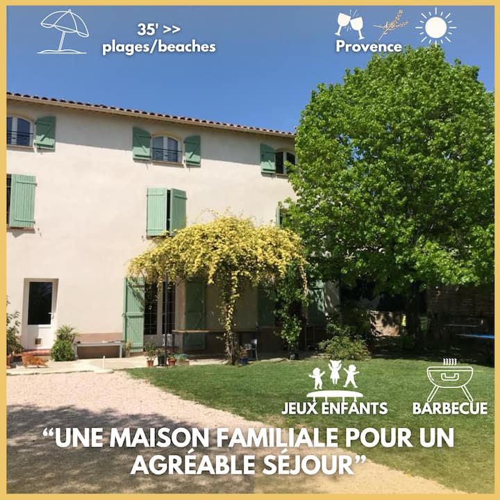 Mas Familial Dans La Campagne Provençale - Les Arcs