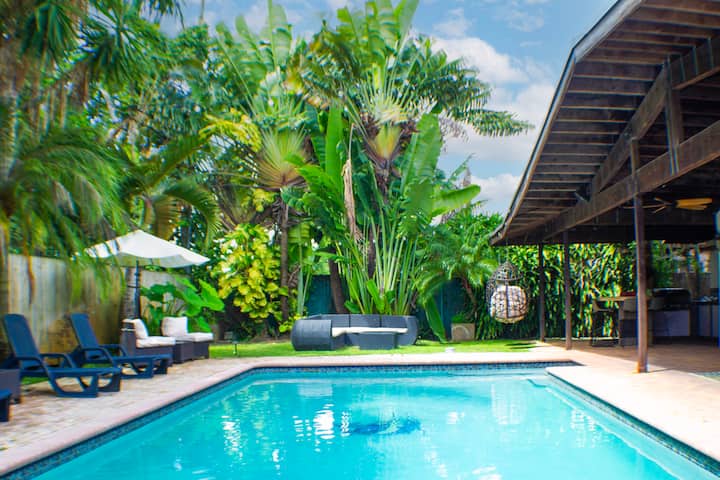 Poolside Haven 4/2, Htd Pool, Oudr Ktch By Freeway - Zoo Miami, Miami