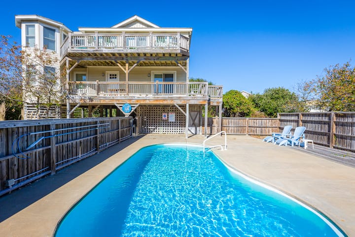 Pier Pressure - Pool & Hot Tub, Walk To The Beach! - Duck, NC