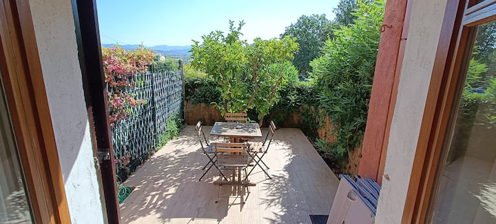 Studio 3* -1/3p Terrasse  Piscine Aperçu Mer Park - Roquefort-les-Pins