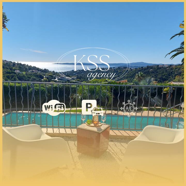 Villa Mit 3 Schlafzimmern | Schwimmbad| Meerblick - Roquebrune-sur-Argens