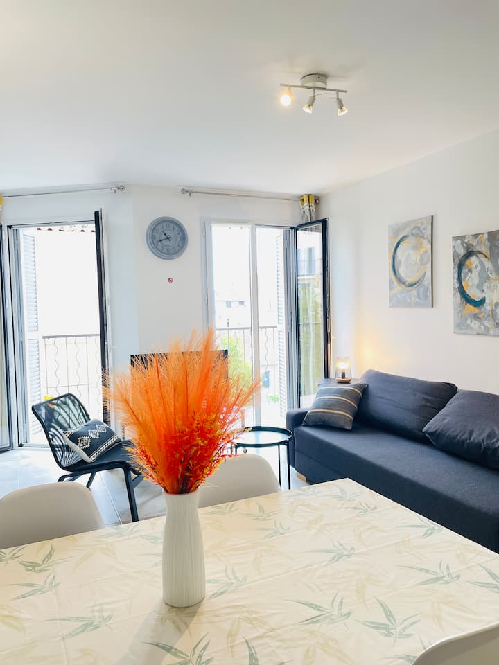 Sunny Quiet Old Antibes Beach 5' Walk/parking/lift - Marineland - Antibes