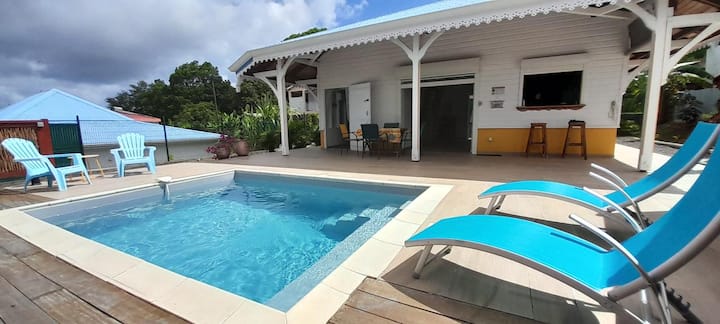 Sous Le Soleil Des Caraïbes, Maison Avec Piscine - Martinique
