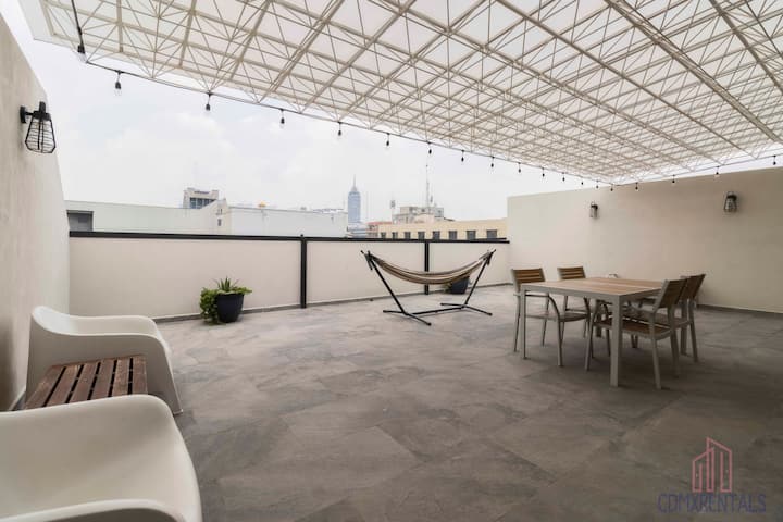 1ph Hidden Gem In Centro Fits 10 Private Terrace - Morelos
