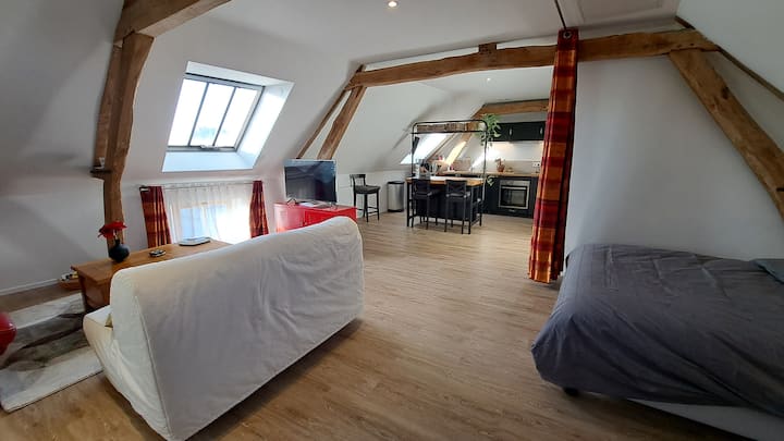 Très Grand Studio De Charme Dans Joli Village - Oise