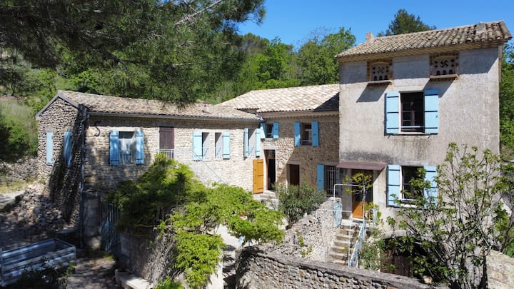 Mas Provençal Piscine 6 Chambres, 5 Sdb, Classé 4* - Rhône-Alpes