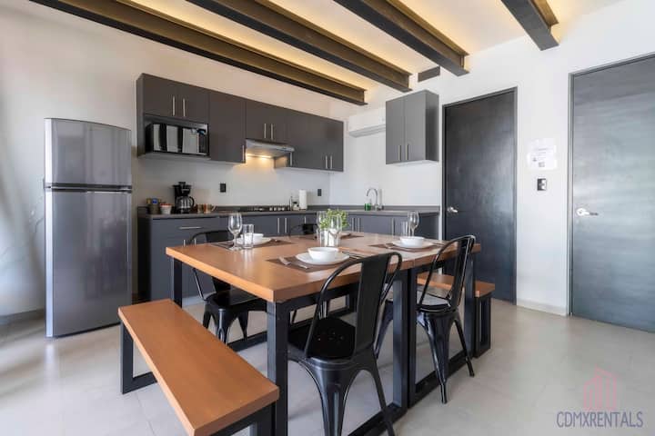 3ph Amazing 2bdrm/2bath Private Terrace Fits 10 - Mexico City
