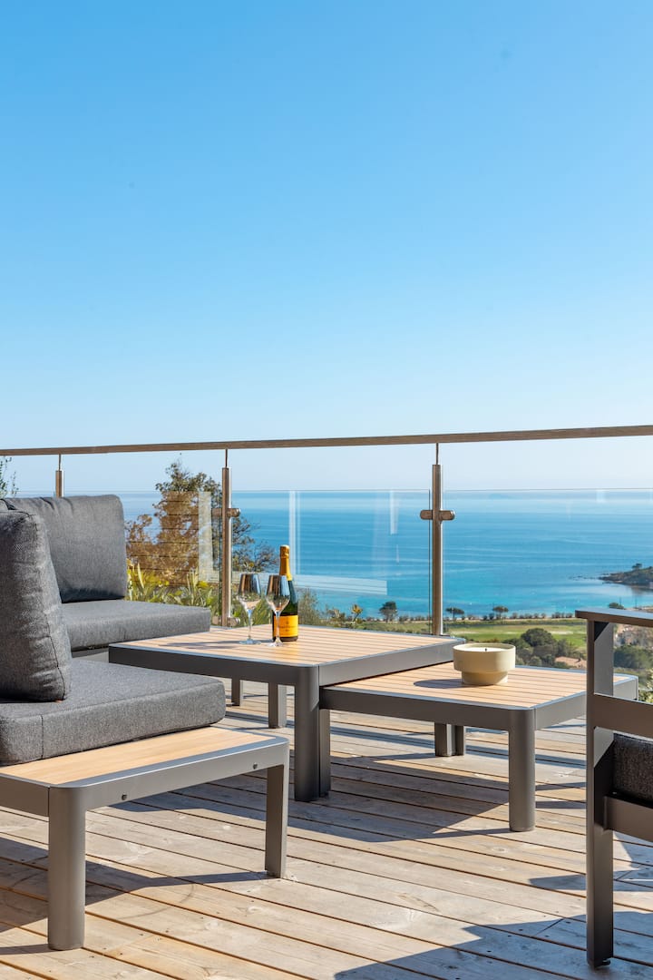 Villa Vista Mare Superbe Vue Mer Plage Favone 600m - Zonza