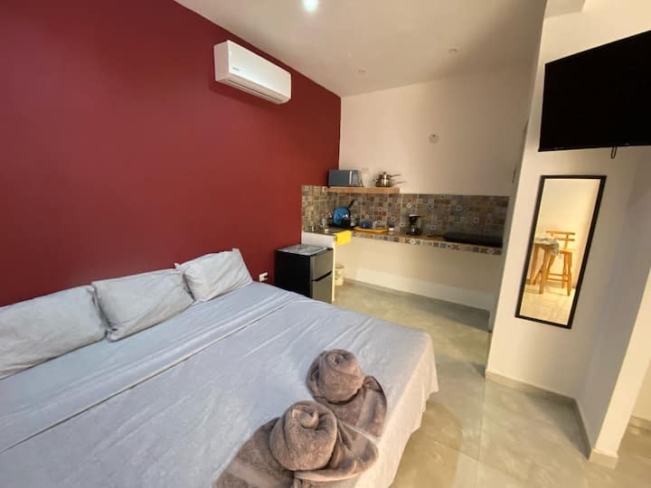 @Study"fuego" Cómodo, Céntrico,zona Hotelera 15min - Cancún