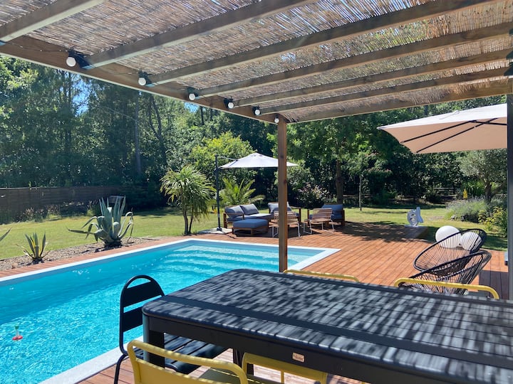 Magnifique Villa Avec Piscine Entre Lacs Et Océan - Biscarrosse