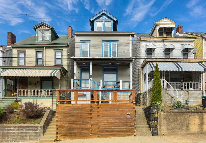 King Bed | 2 Full Bath | Deck! Hip Millvale! - 펜실베이니아