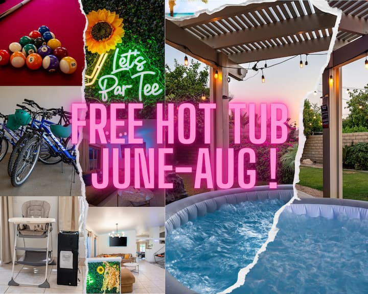 Free Hot Tub! Palm Springs 19th Hole High Chair - Indio, CA
