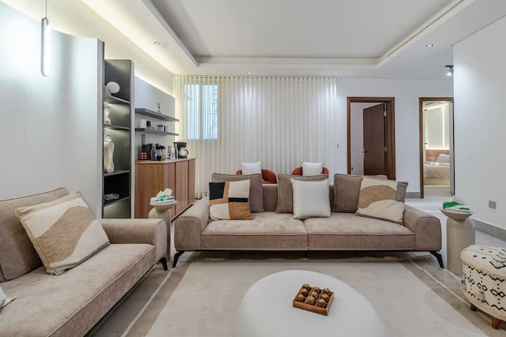 Modern Apt | 2br W/living Room | Kitchen | 2baths - Riyadh