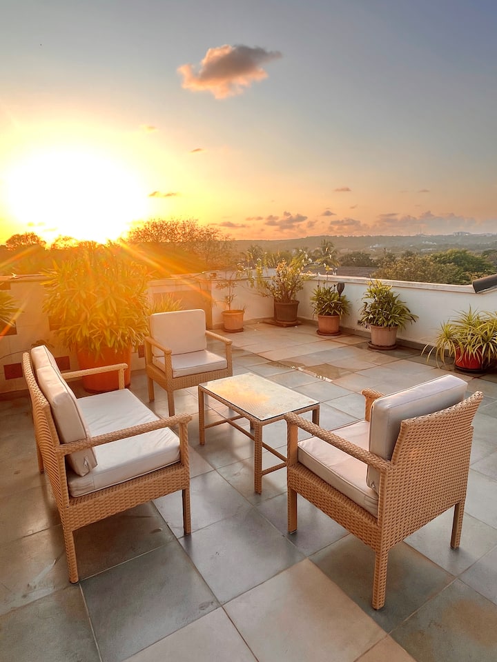 3bhk Penthouse Private Pool & Terrace Nr Candolim - Goa