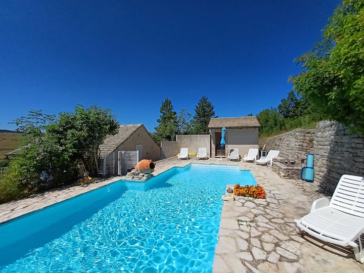 La Bergerie-gîte De France, Piscine Chauffée - La Malène