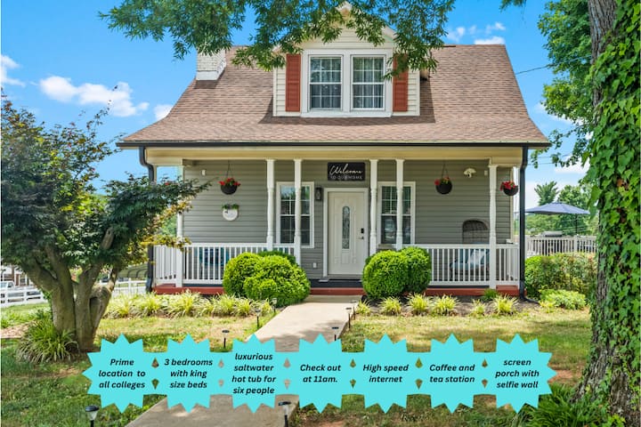 The Bell House – Stylish Stay, Hot Tub, Prime Spot - Lynchburg, VA