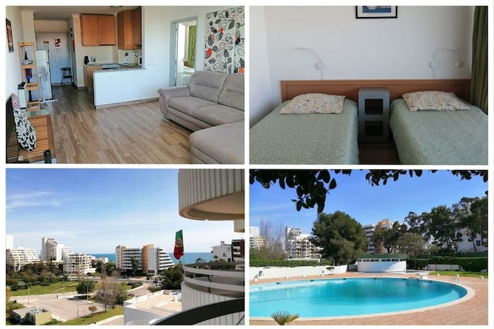 By The Beach. Pool, Parking & Sea View. - Portimão