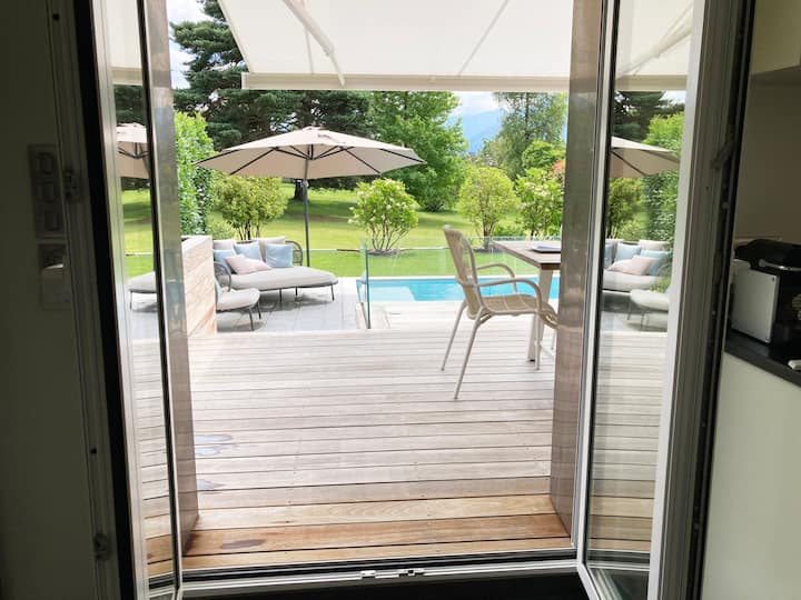 Villa 8p, Piscine, A/c, Gym, Plage 5mn A Pieds - Menthon-Saint-Bernard