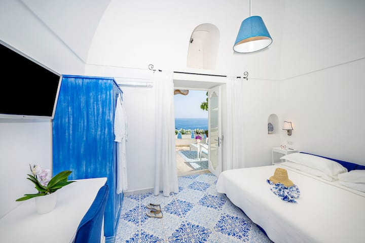 Blue Room On Terrace Sea View - 波西塔諾