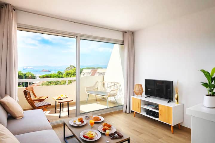 Terrasse Vue Mer | Climatisation | Le Panorama - Agay