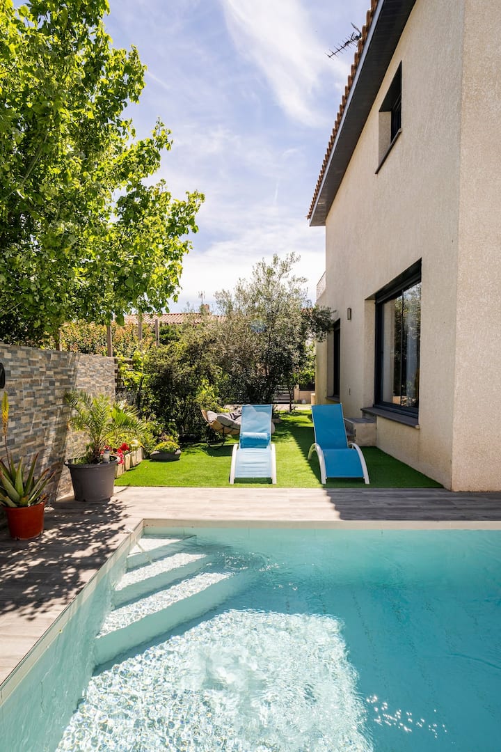 Rubia, Villa Chaleureuse - Perpignan