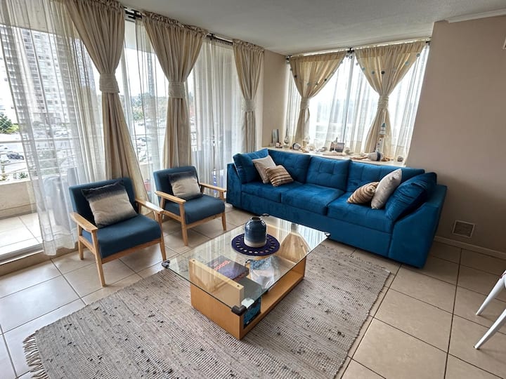Acogedor Y Amplio Depto. 3d/2b/2e En Laguna Bahía - Algarrobo