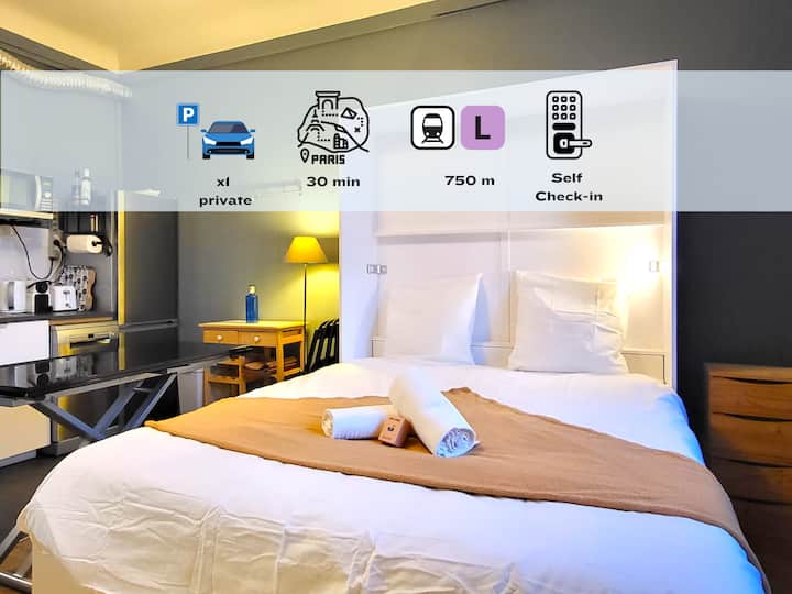 Bellavista 1 : Charme Vintage, Ligne L à 750m - Vaucresson