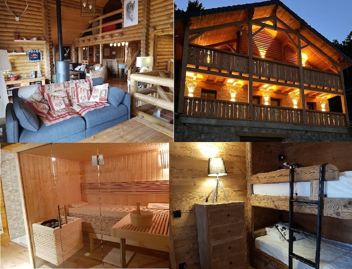 Chalet 7 Ch 12/16p Vue Lac Sauna/bain Nord Ski - Les Angles