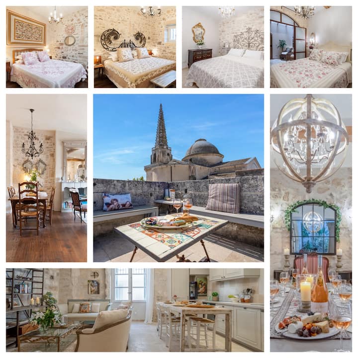 Elegant Luxury Centre Ville  - Roof Terrace Views - Les Baux-de-Provence