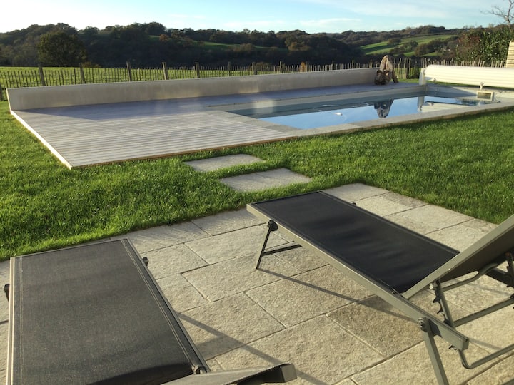 Villa Moderne Avec Piscine, Vue Montagne, Au Calme - Pays basque français