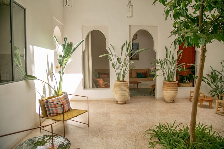 Riad Privé Le5 - Bassin Chauffé/ Clim- Vue Atlas - Marrakech