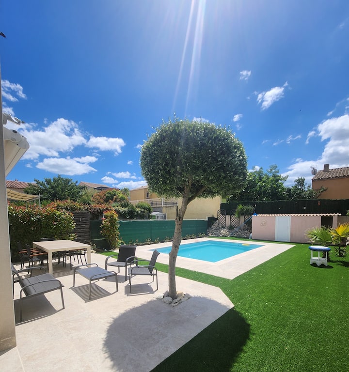 Villa Climatisée Avec Piscine Privée - Fleury