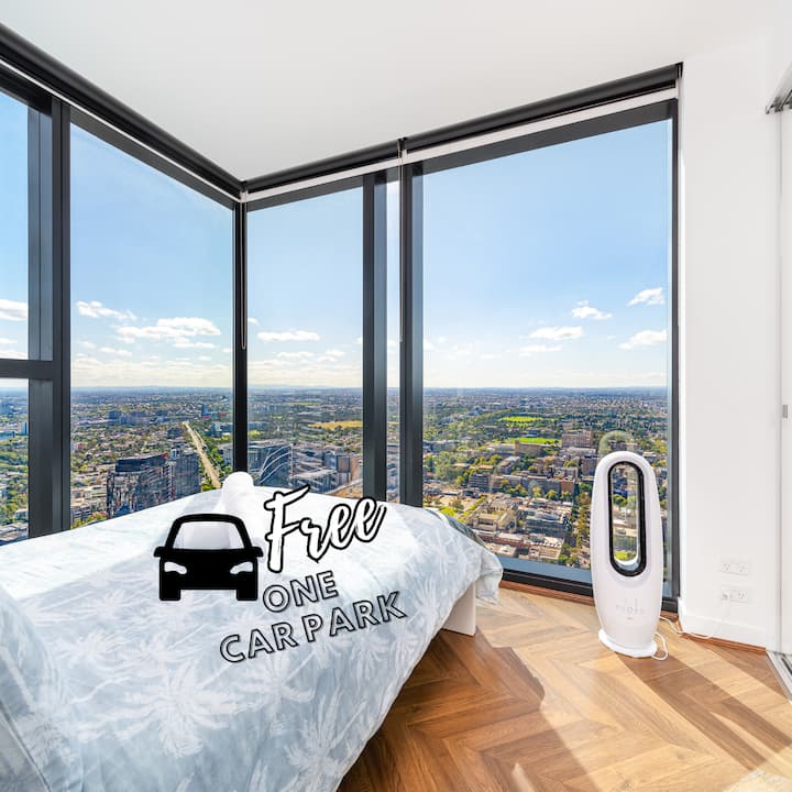 51f Wall-to-glass Melbcbd. 2br2bath. 6pax. Carpark - Melbourne