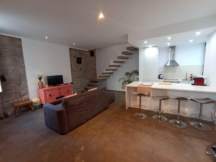 Maison Minimaliste 2 Chambres Centre Ville - Ermesinde