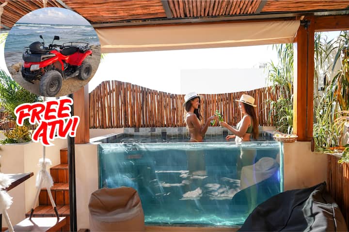 Dune | 2 Storey Ph, Private Rooftop Pool, Free Atv - Tulum